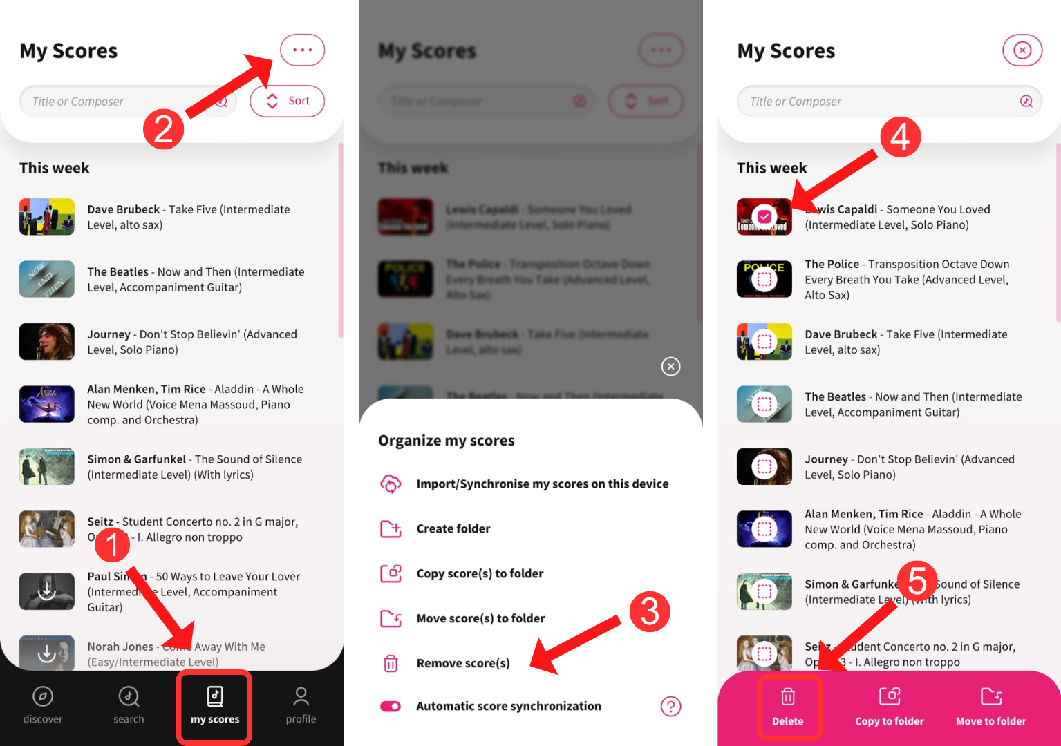 How do I delete a score? – Tomplay Help Center