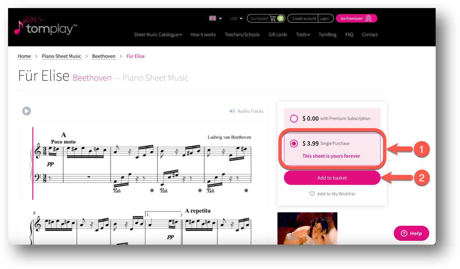 How do I buy scores individually on the website? – Tomplay Help Center