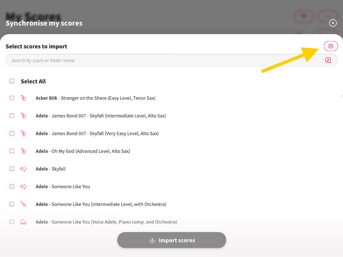 How do I delete a score? – Tomplay Help Center