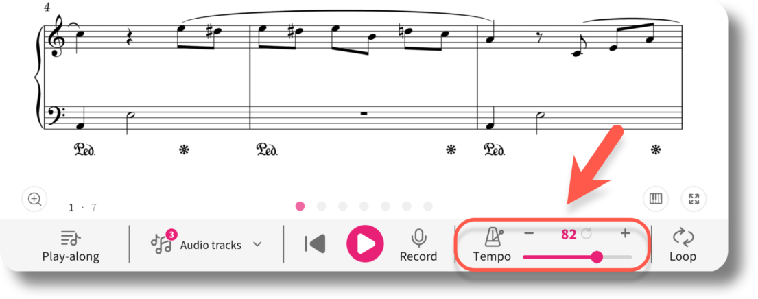 Slow down / speed up tempo - New player – Tomplay Help Center