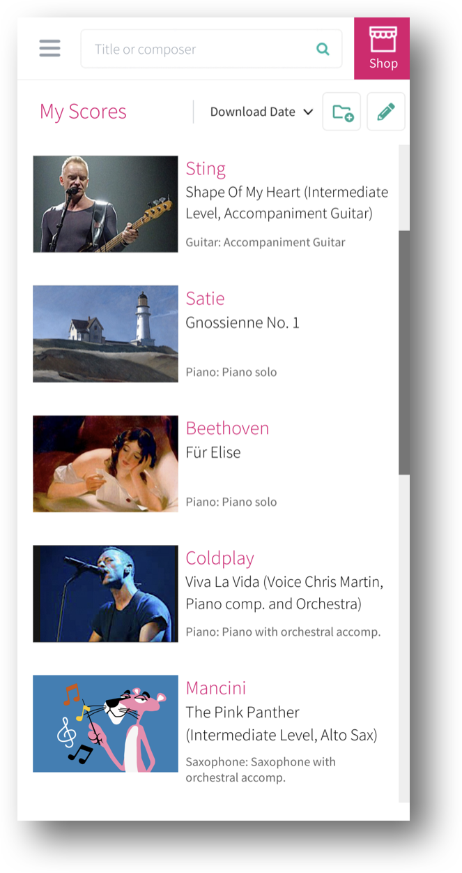 I have purchased a score. How do I play it in the app? – Tomplay Help ...
